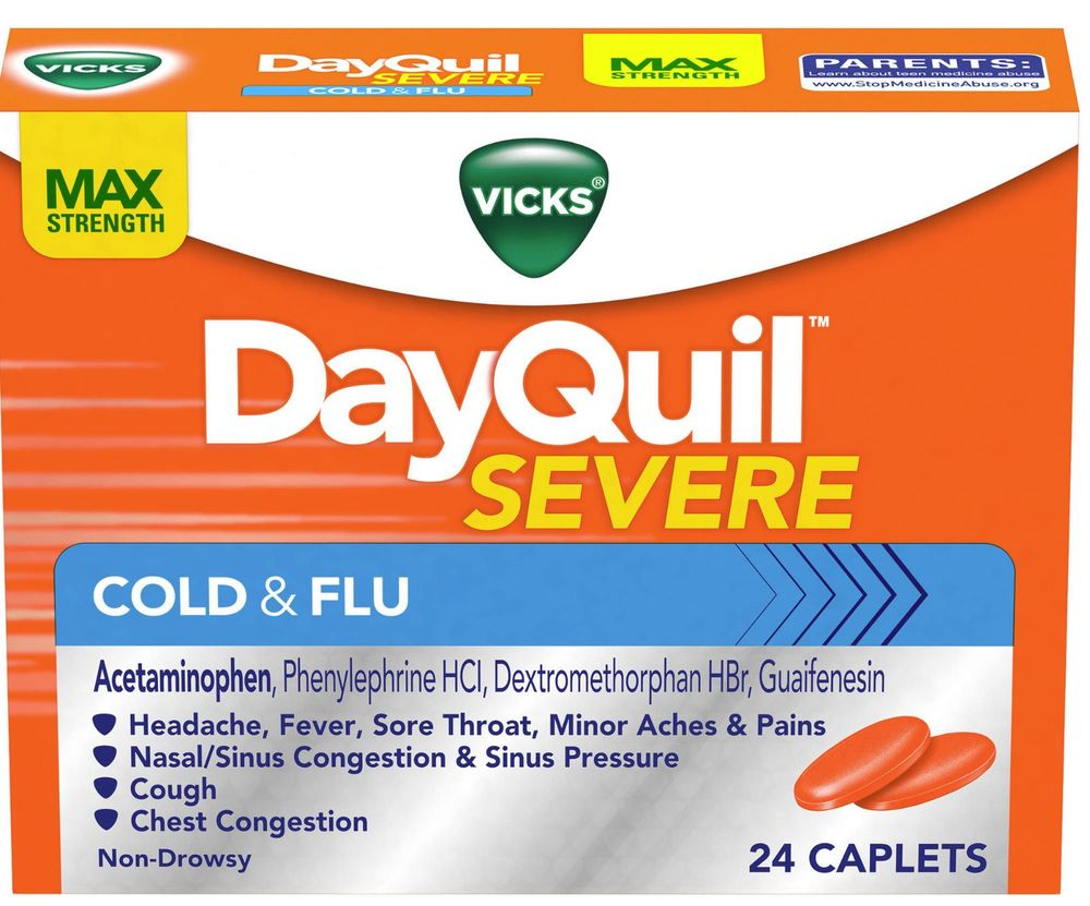 DayQuil® Severe Cold & Flu Caplets là thuốc gì? Công dụng & liều dùng ...
