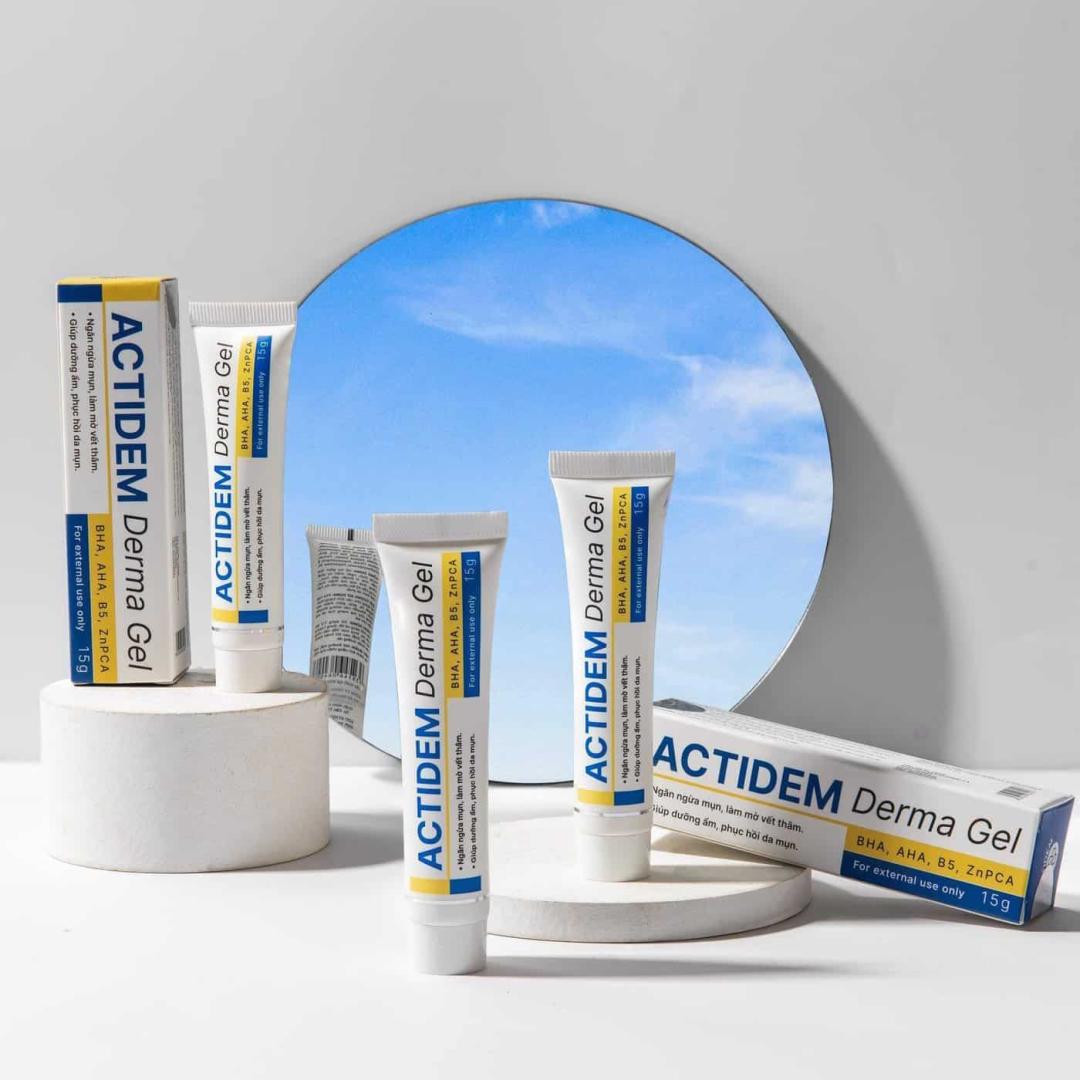 Actidem Derma Gel - Gel giảm mụn, mờ thâm, chăm da khỏe đẹp